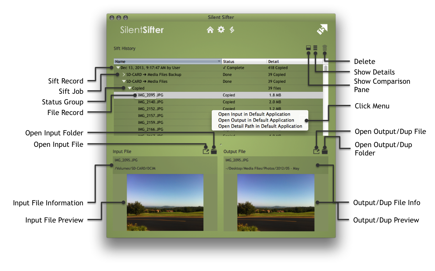 Using the History Screen – Vector 15