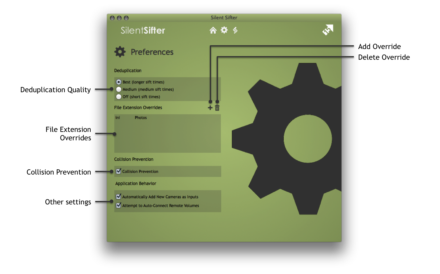 Using the Preferences Screen – Vector 15